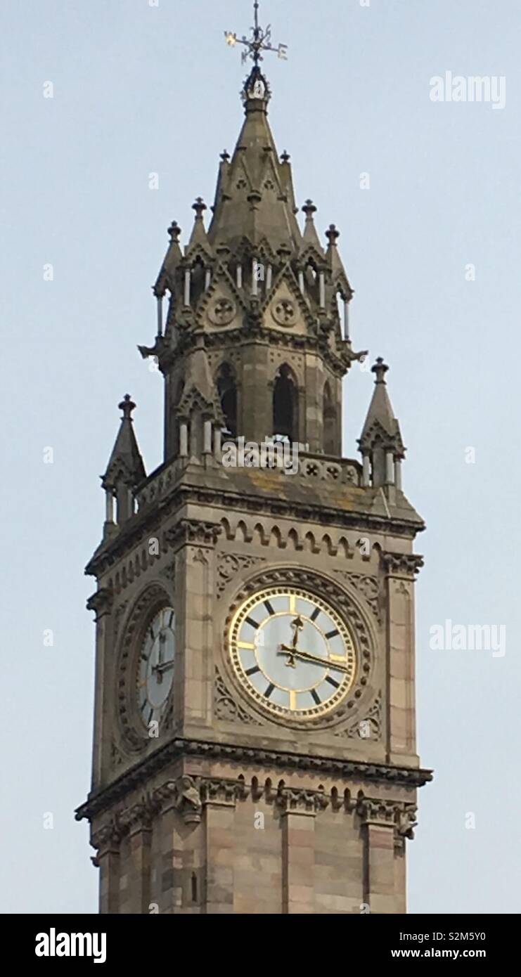Albert Memorial Clock Tower Belfast Stock Photo - Alamy