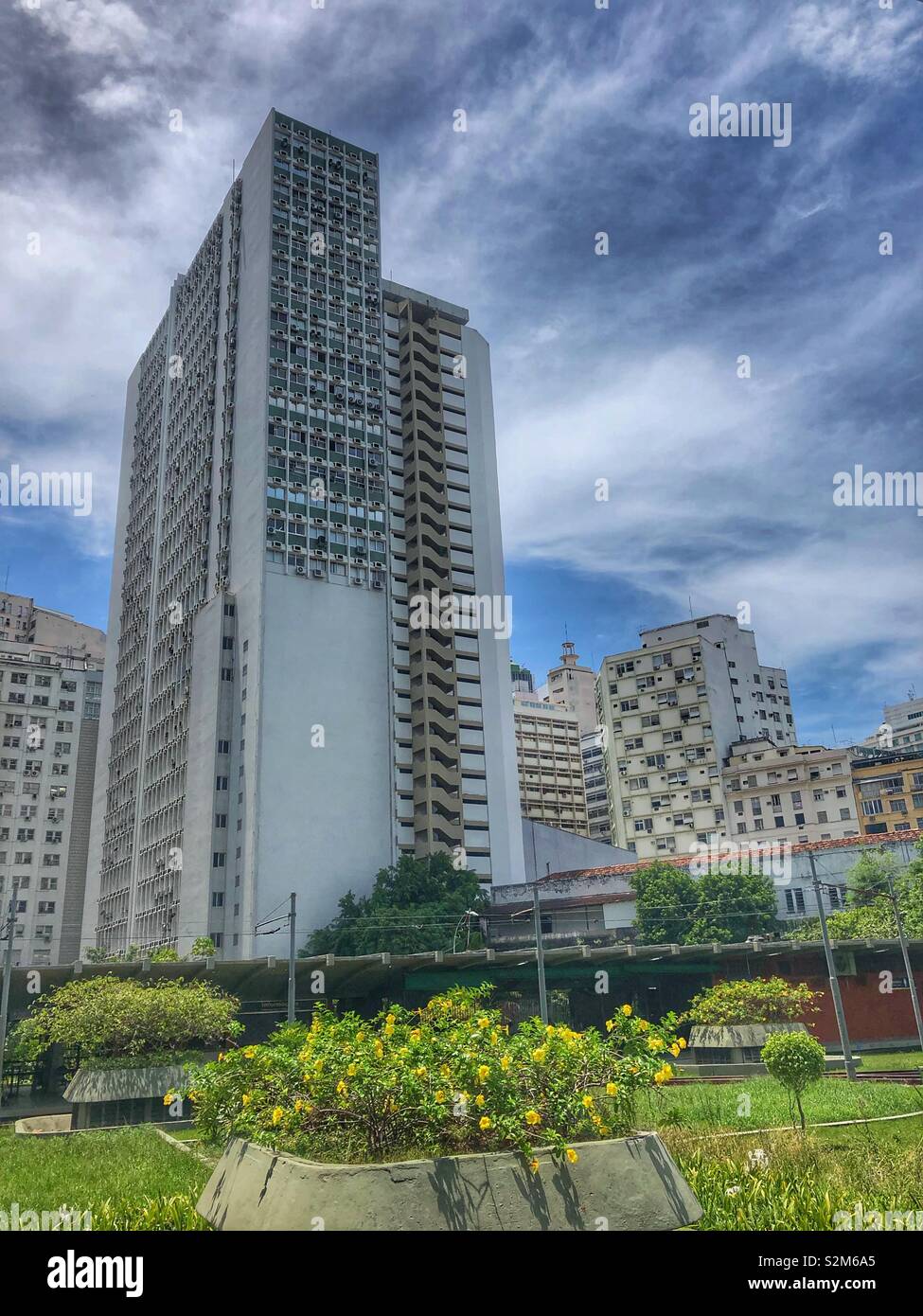 A residential neighbourhood in downtown Rio de Janeiro, Brazil Stock ...