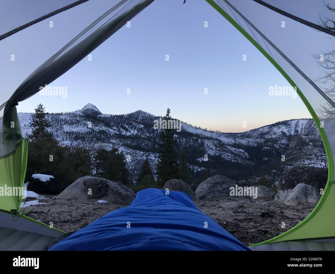 Camping with a view Stock Photo - Alamy