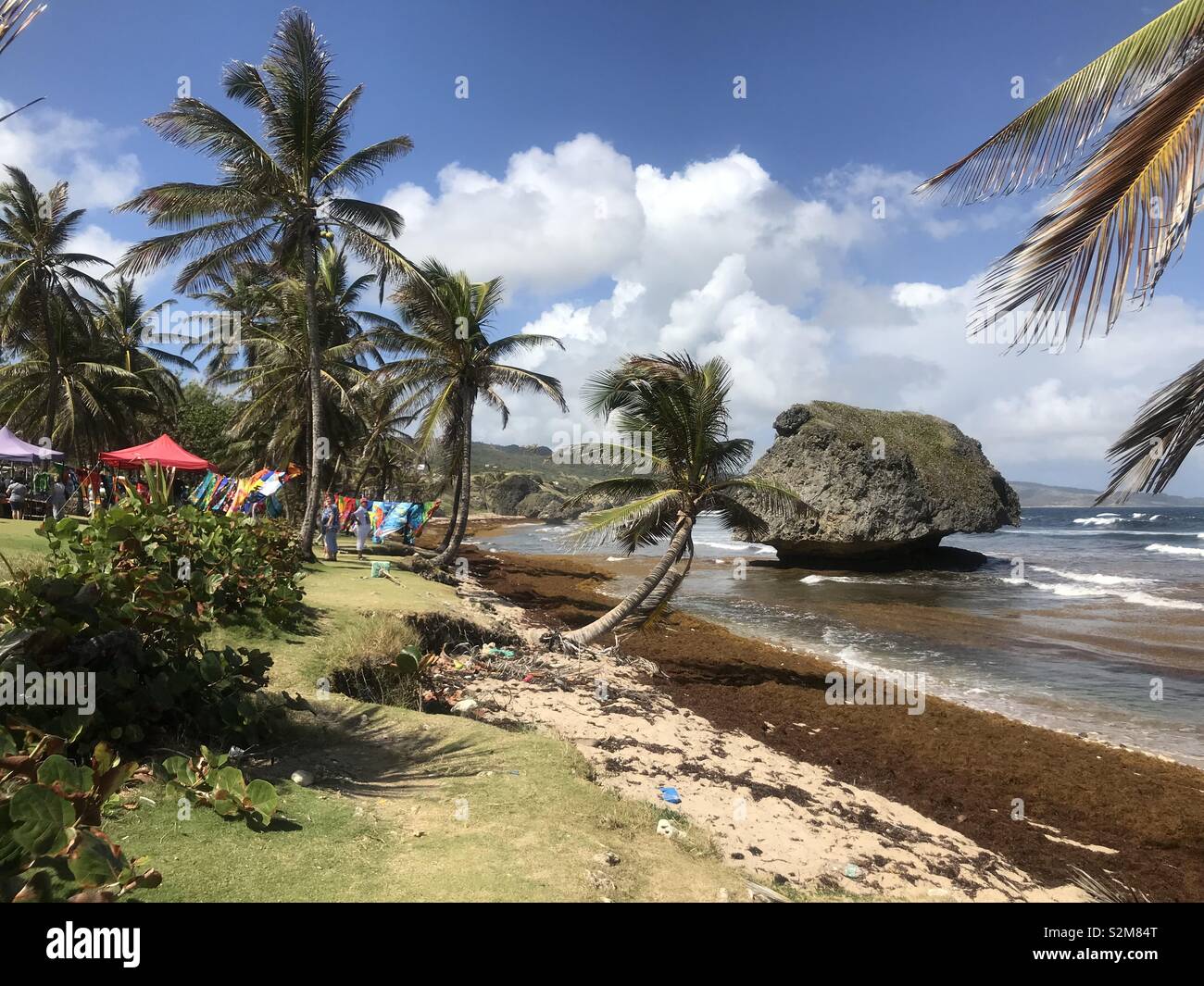 Barbados floating rock Stock Photo - Alamy