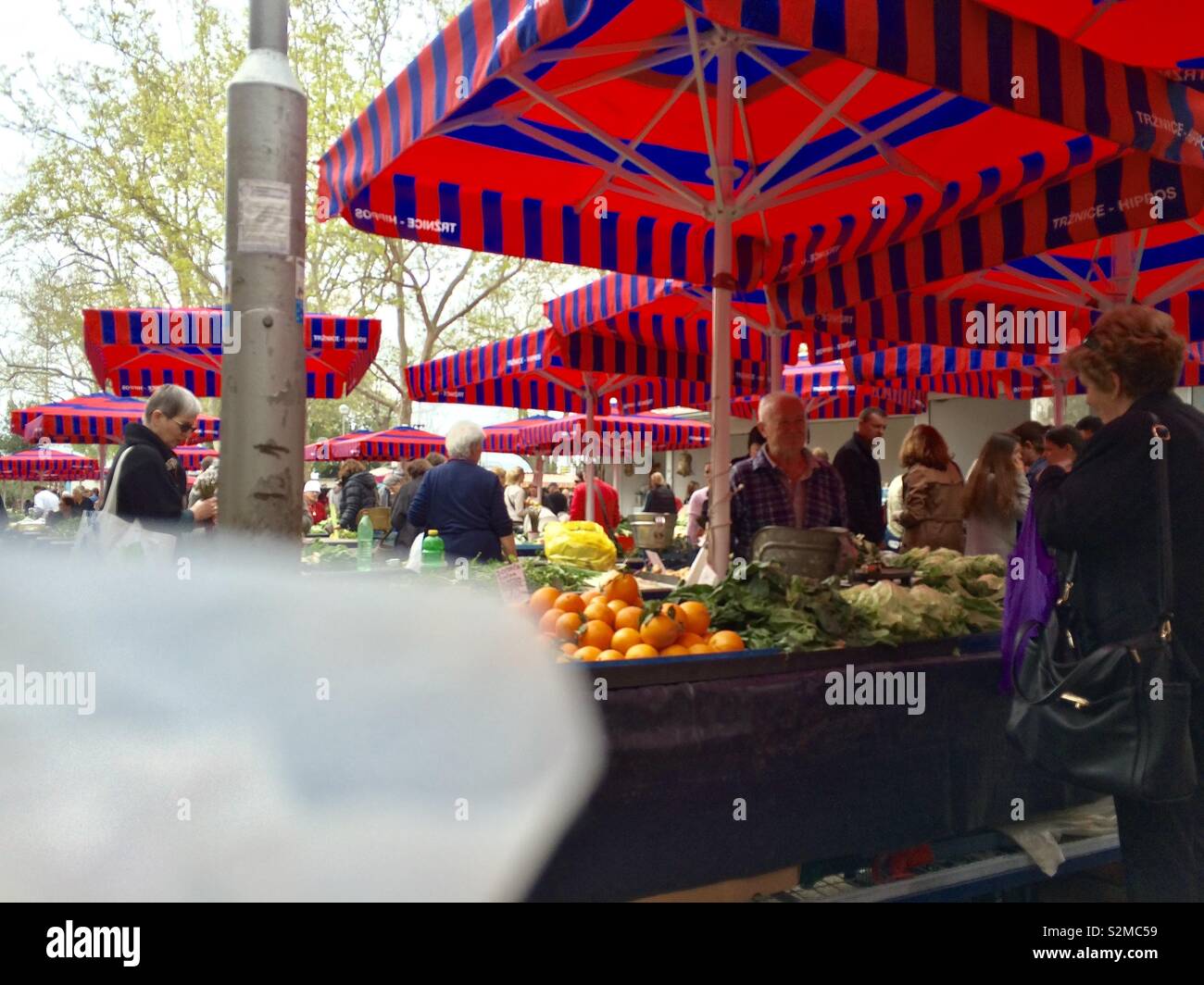 Food market, Split, Croatia Stock Photo - Alamy