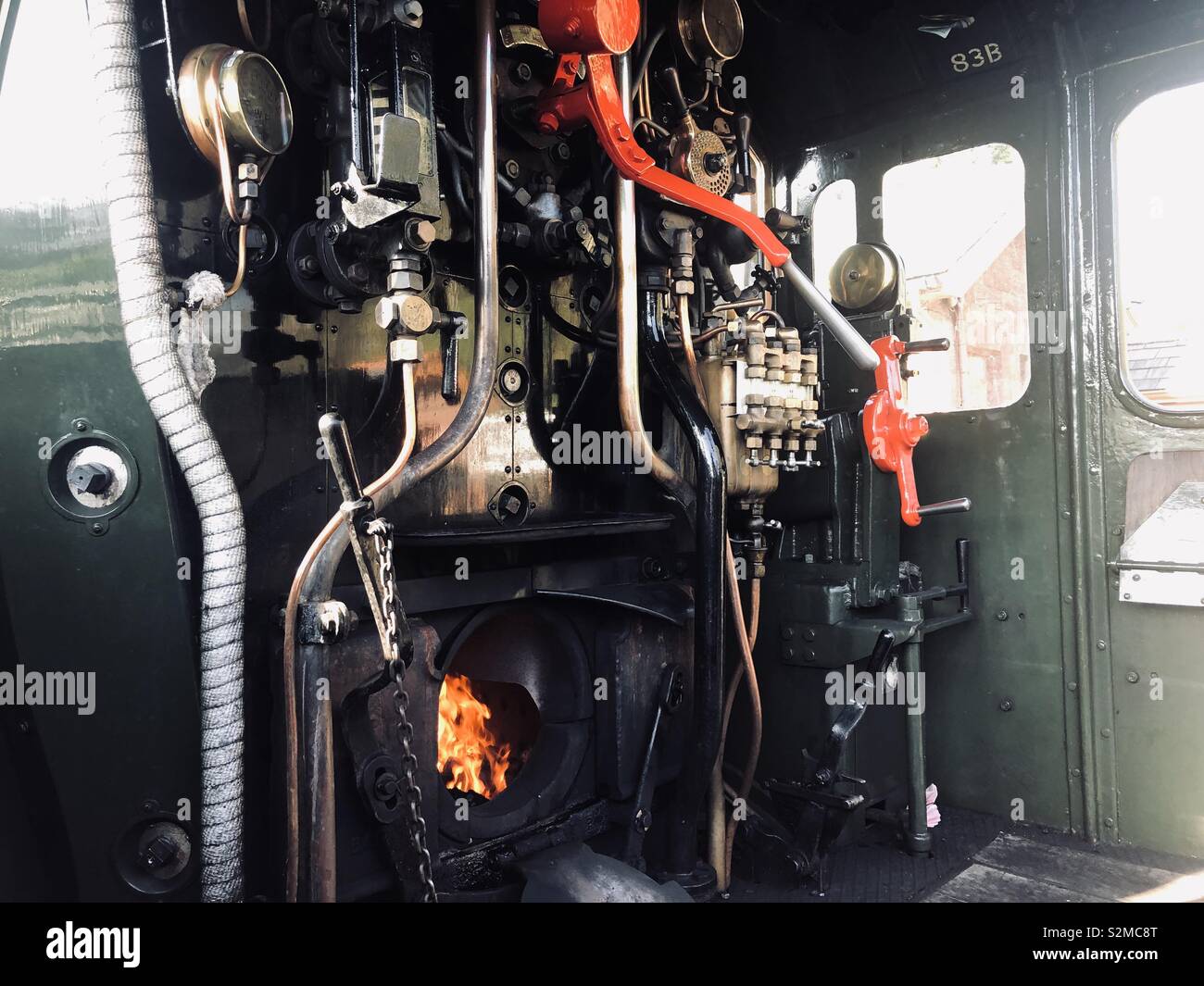 Locomotive fireplace steam train hi-res stock photography and images ...