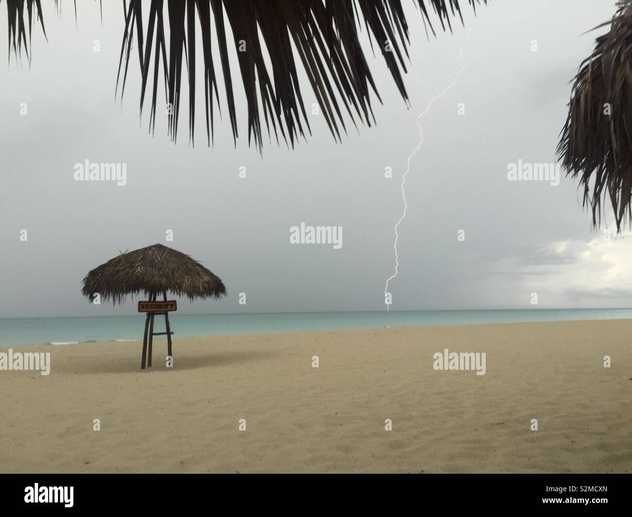 Lighting strike on sea Stock Photo - Alamy