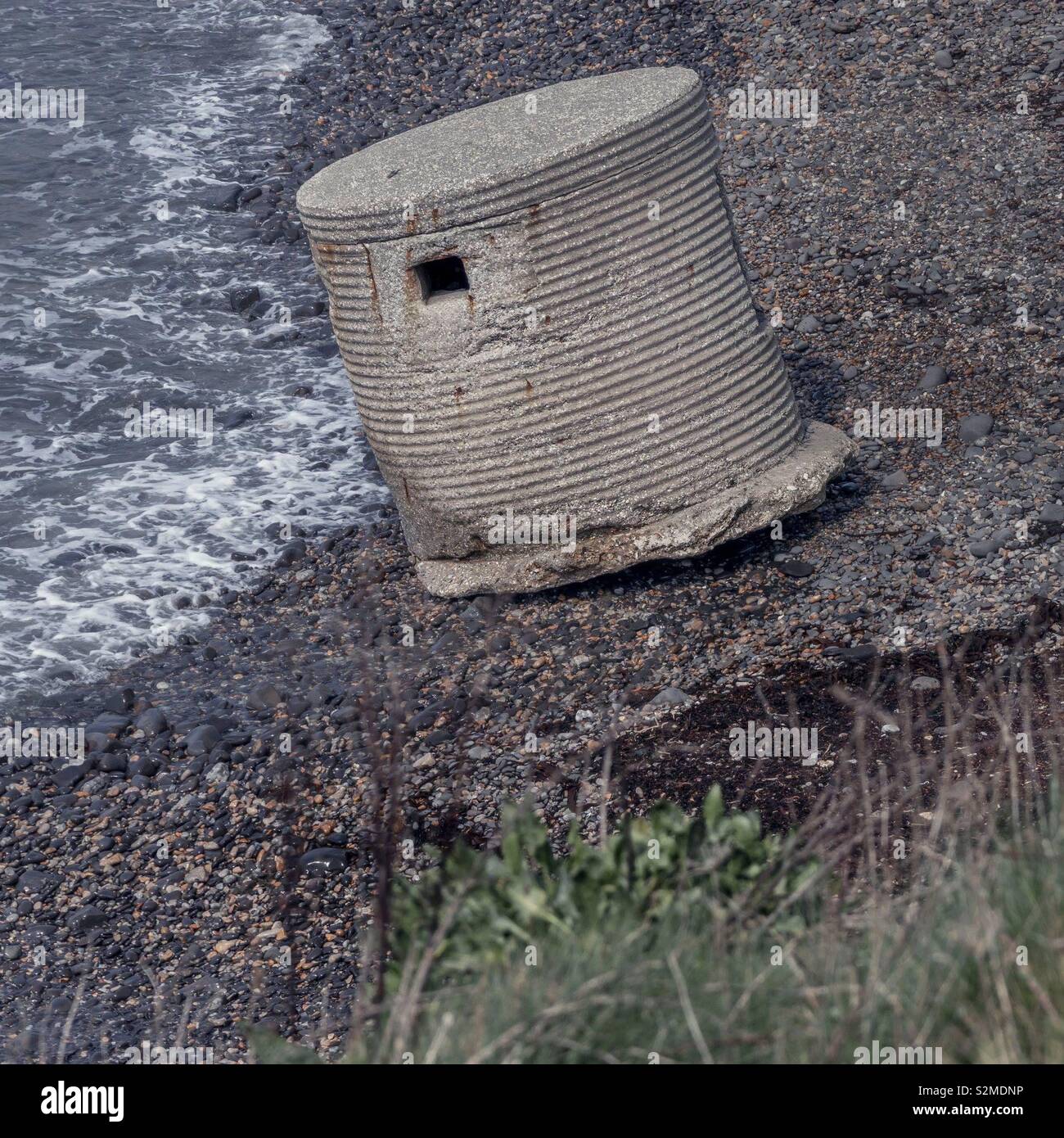 Kimmeridge Bay Pill Box Stock Photo - Alamy