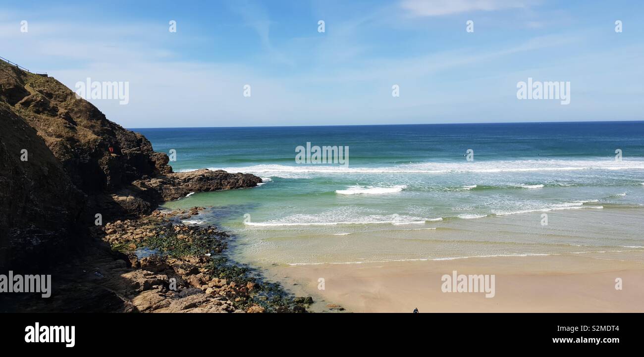 Perranporth beach hi-res stock photography and images - Alamy