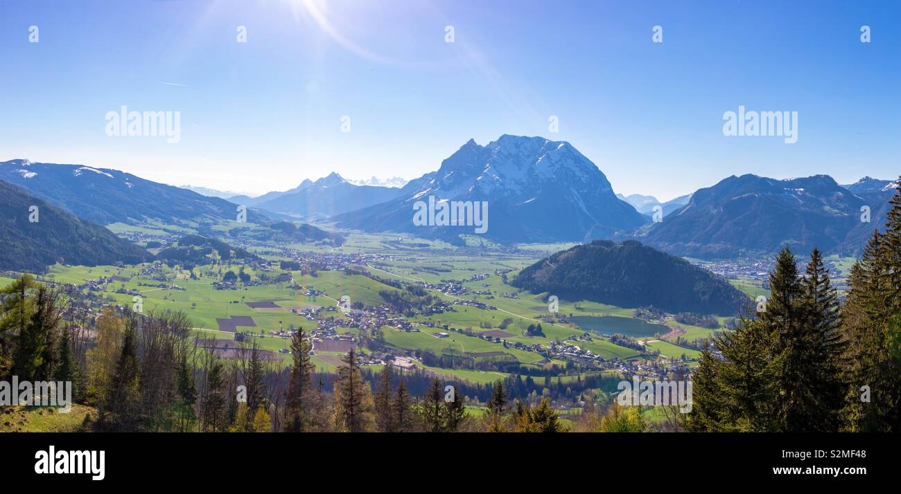 Grimming mountain in the Austrian Ennstal, Steiermark Stock Photo - Alamy
