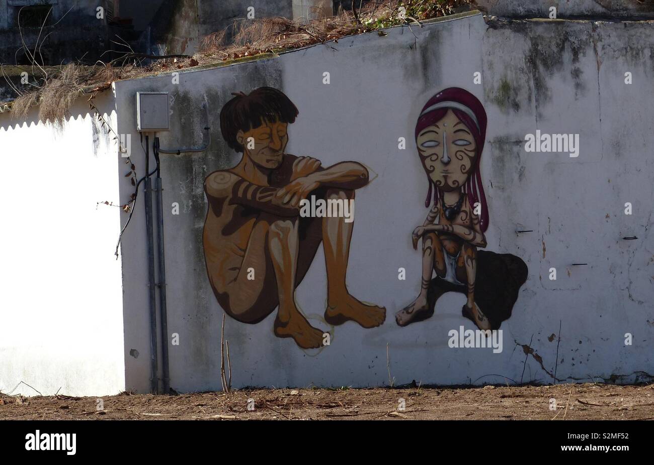 Street art, Faro Portugal Stock Photo - Alamy