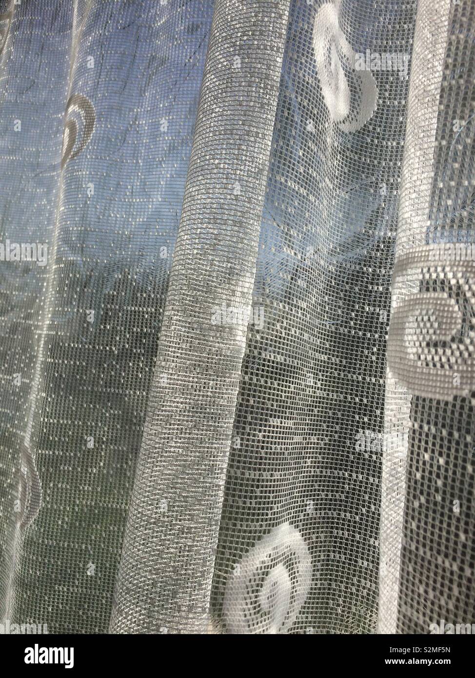 White net curtain hi-res stock photography and images - Alamy