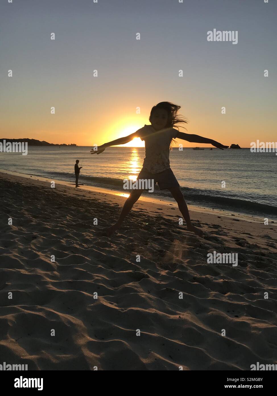 Star jump sunset Stock Photo - Alamy