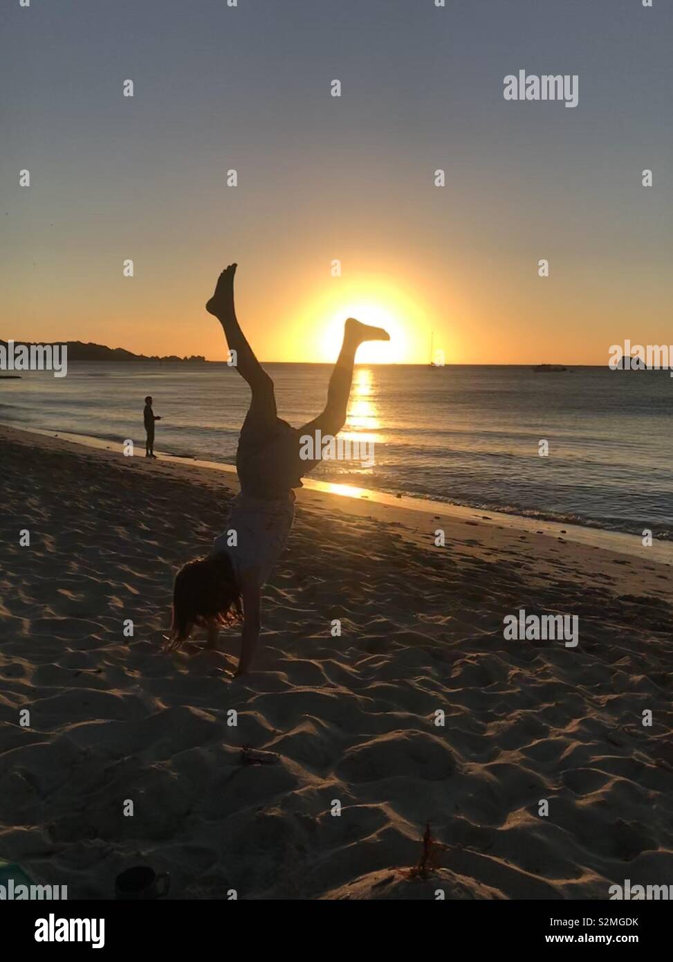 Sunset Handstand Sunset Handstand Sunset High Resolution Stock ...