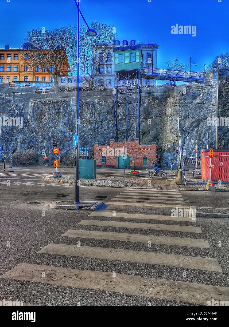 Elevator Södermalm Stockholm, Sweden, Scandinavia Stock Photo - Alamy