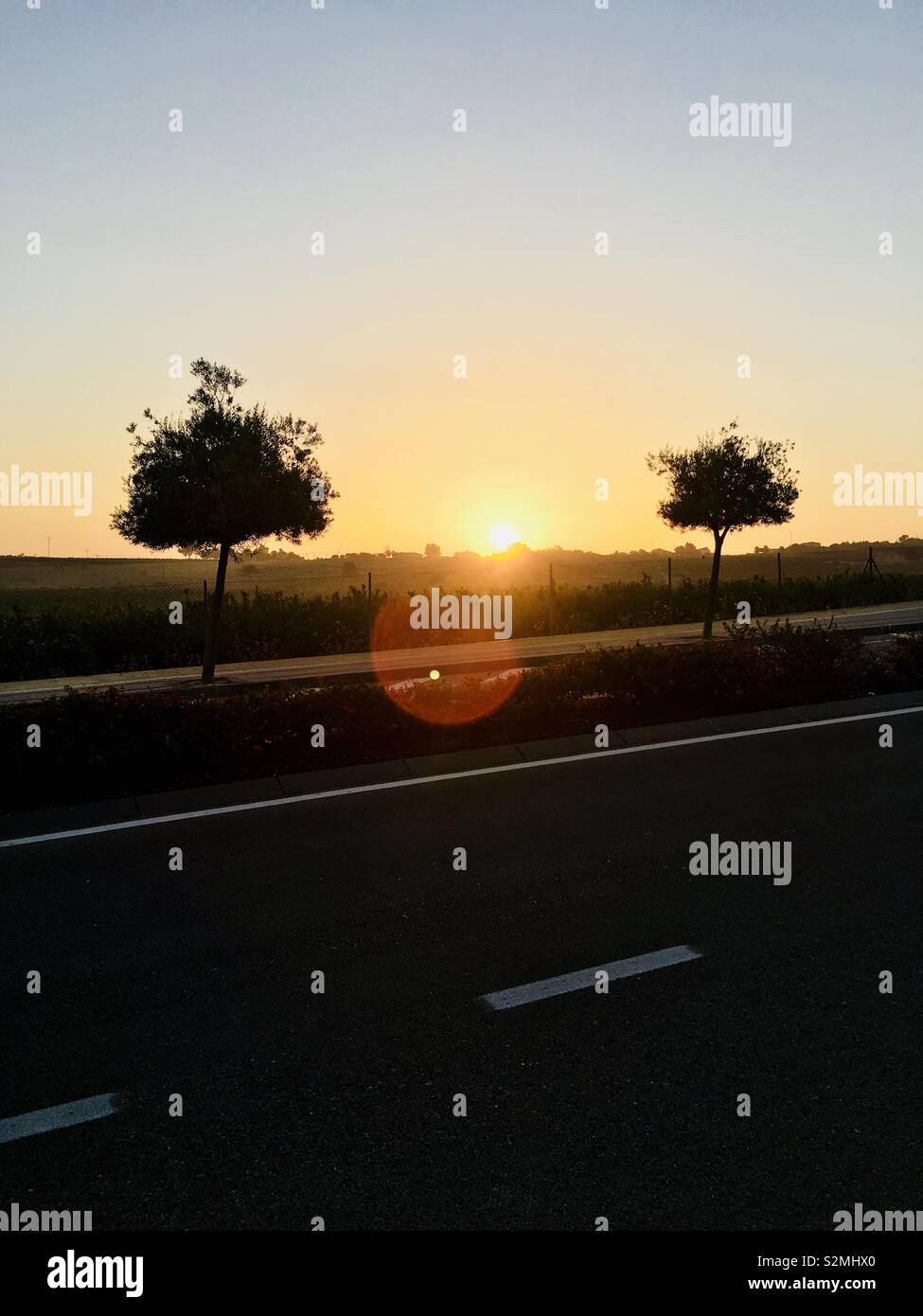 Sunrise in Algorfa, Alicante Spain Stock Photo - Alamy