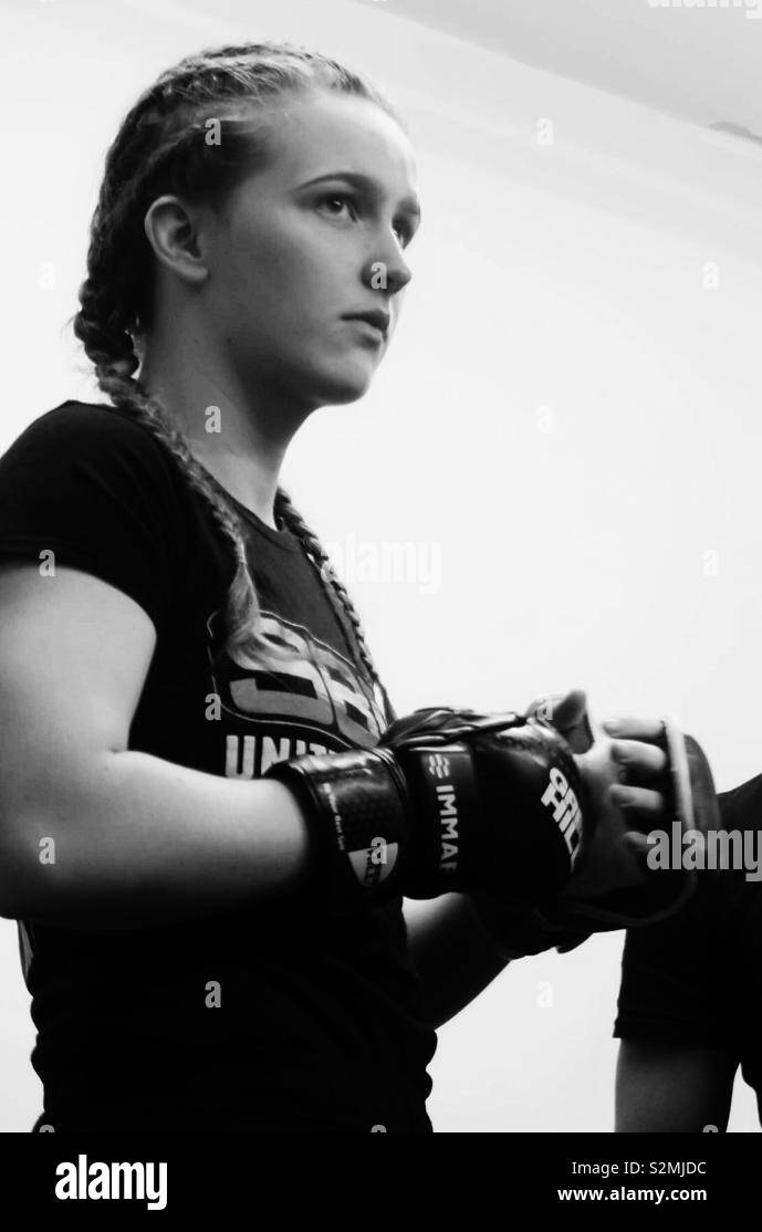 Preparing for a fight Stock Photo - Alamy