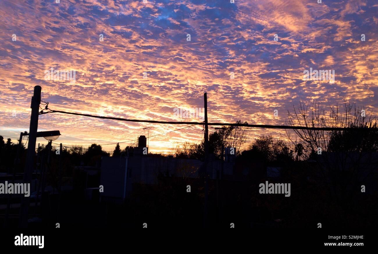 Amazing sunrise from my window Stock Photo - Alamy