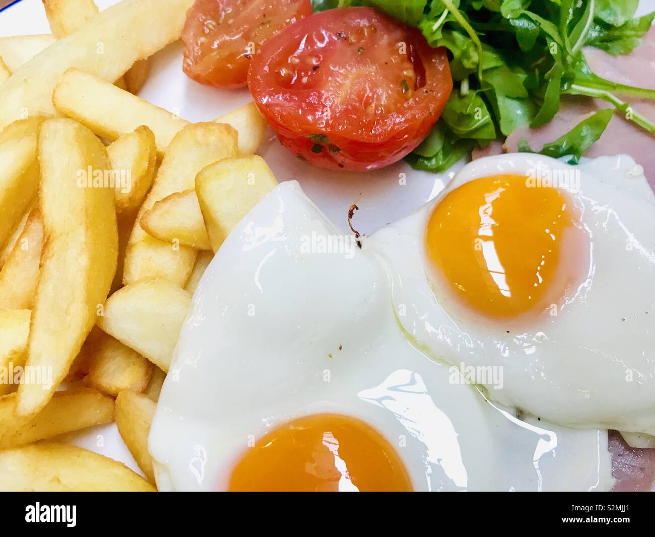 Ham egg chips hi-res stock photography and images - Alamy