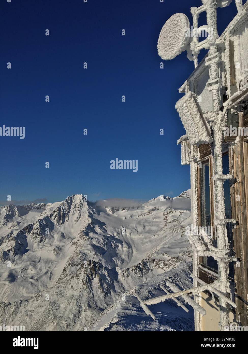 Icy mountain top Stock Photo - Alamy