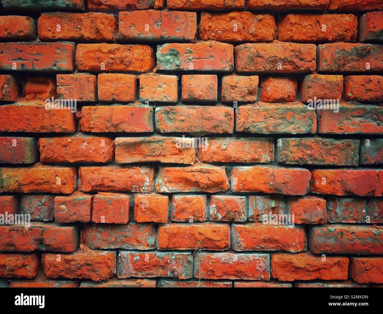 Old red brick wall Stock Photo - Alamy