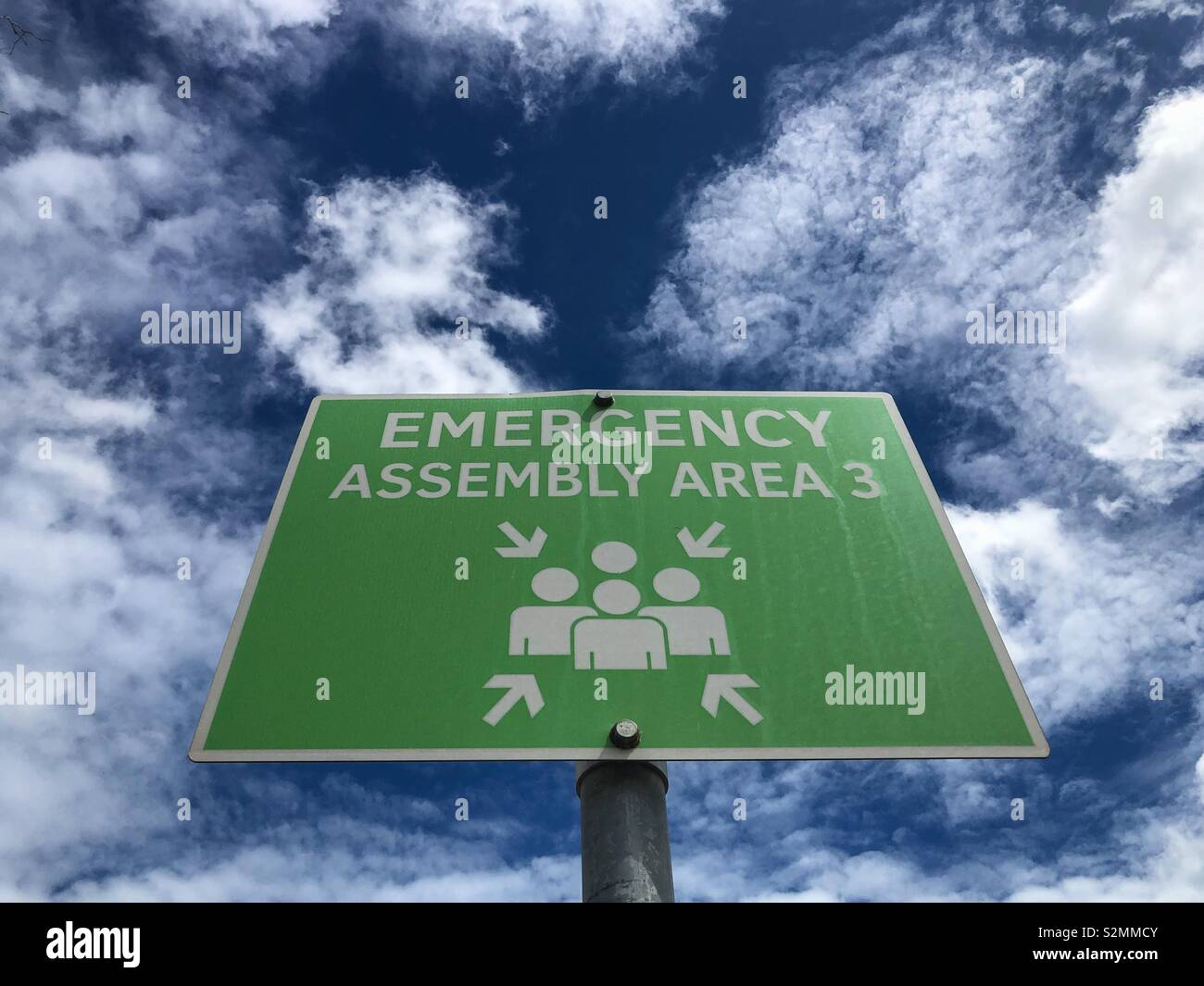 Emergency assembly area sign hi-res stock photography and images - Alamy