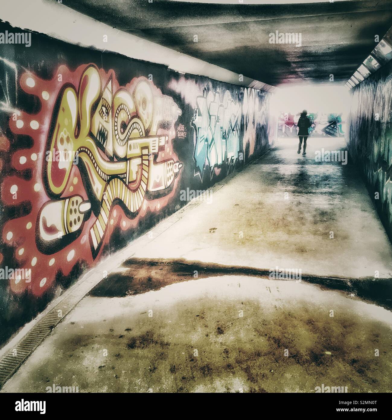 Street art underpass Stock Photo - Alamy
