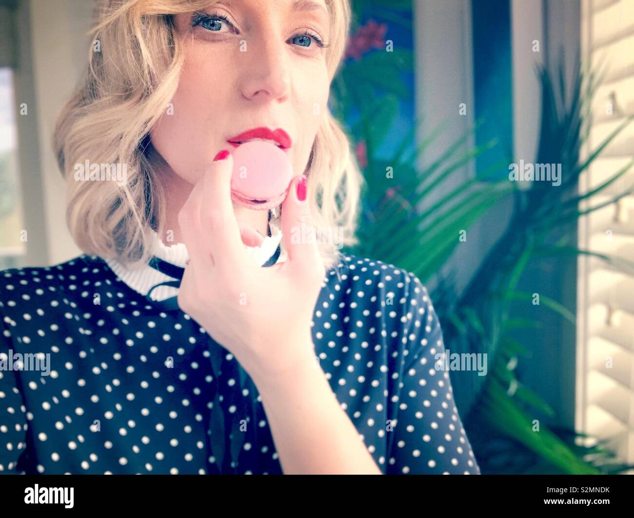 Bite macaroon hi-res stock photography and images - Alamy