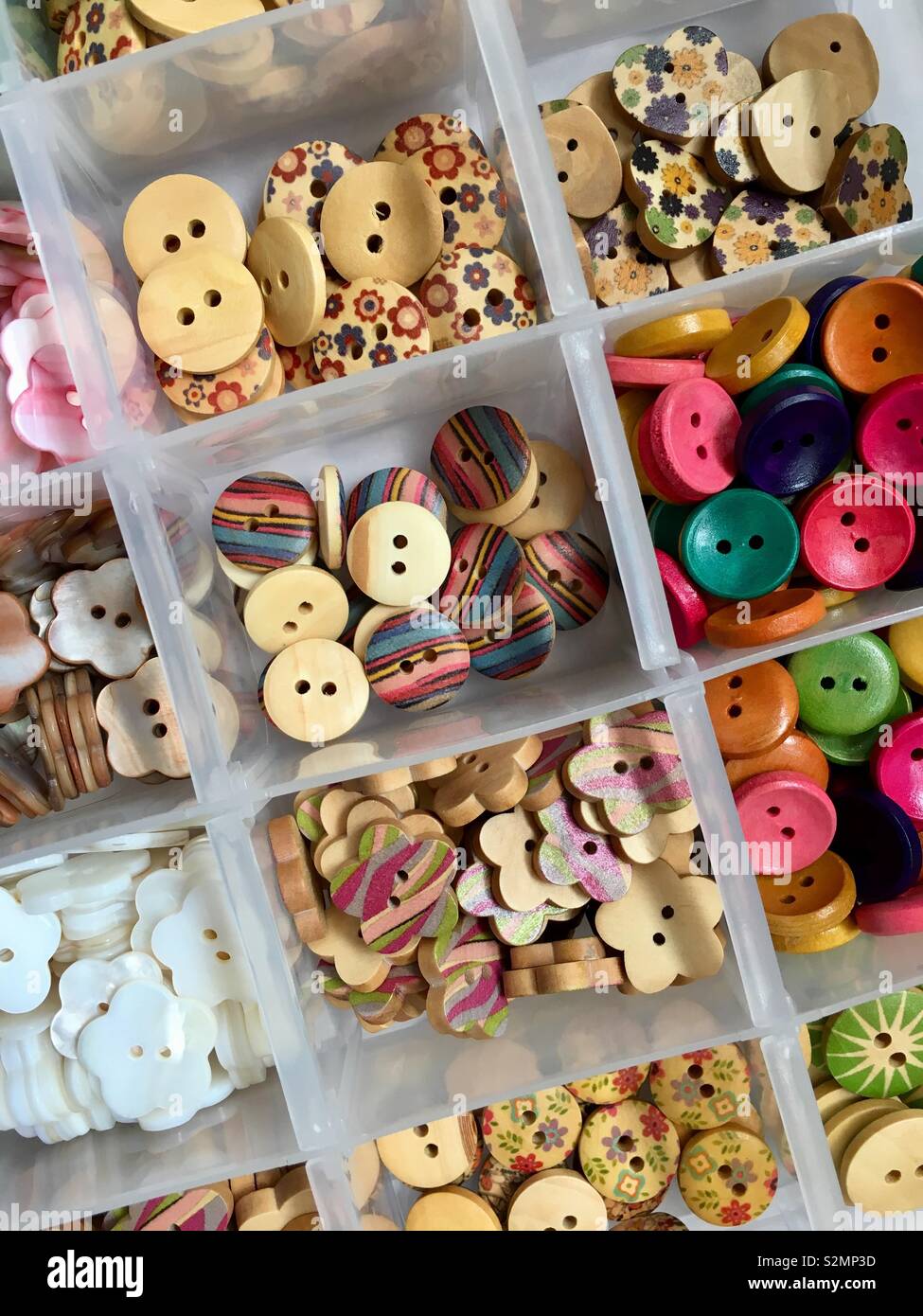 Assortment of colourful buttons Stock Photo - Alamy