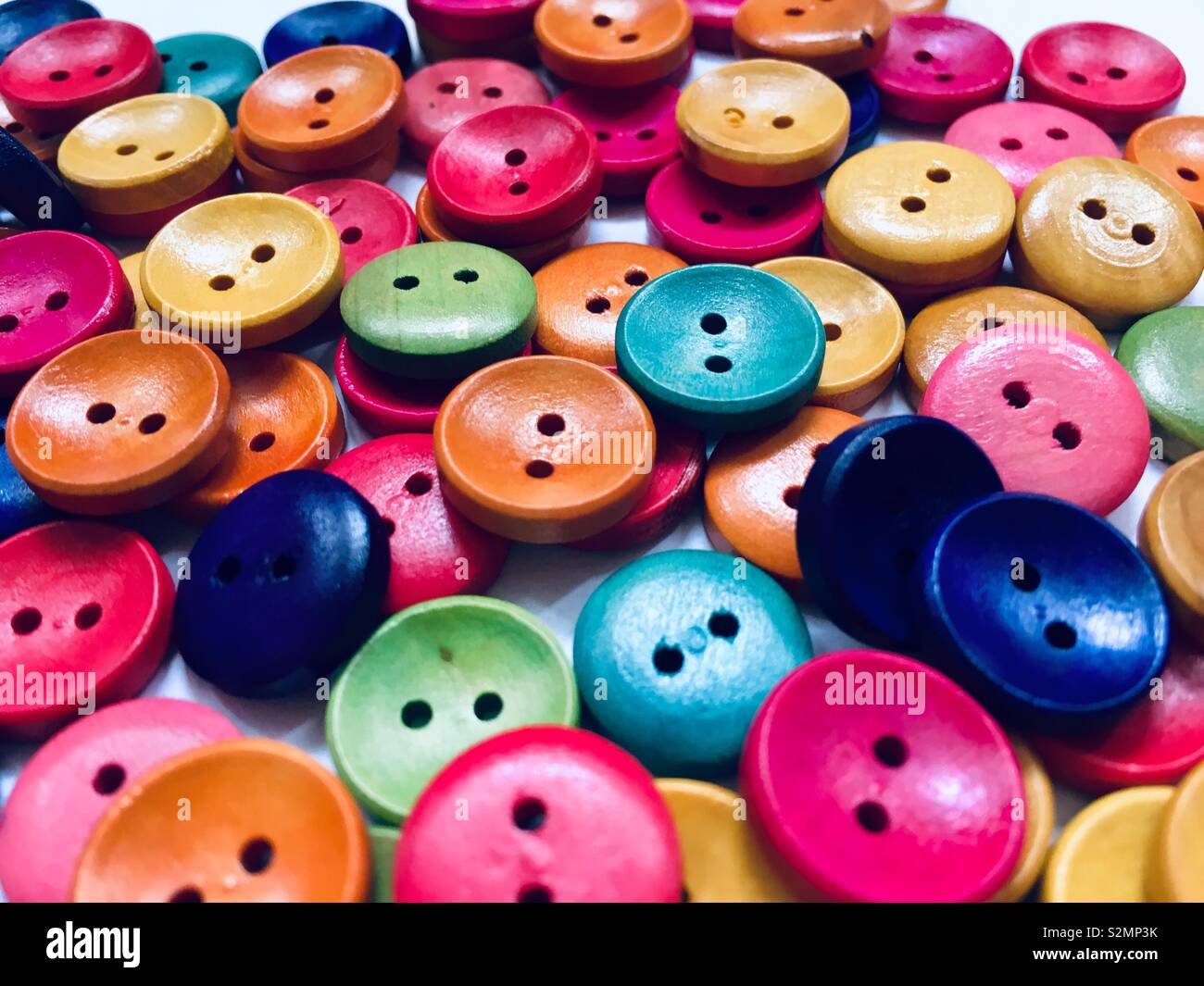 Assortment of colourful buttons Stock Photo - Alamy