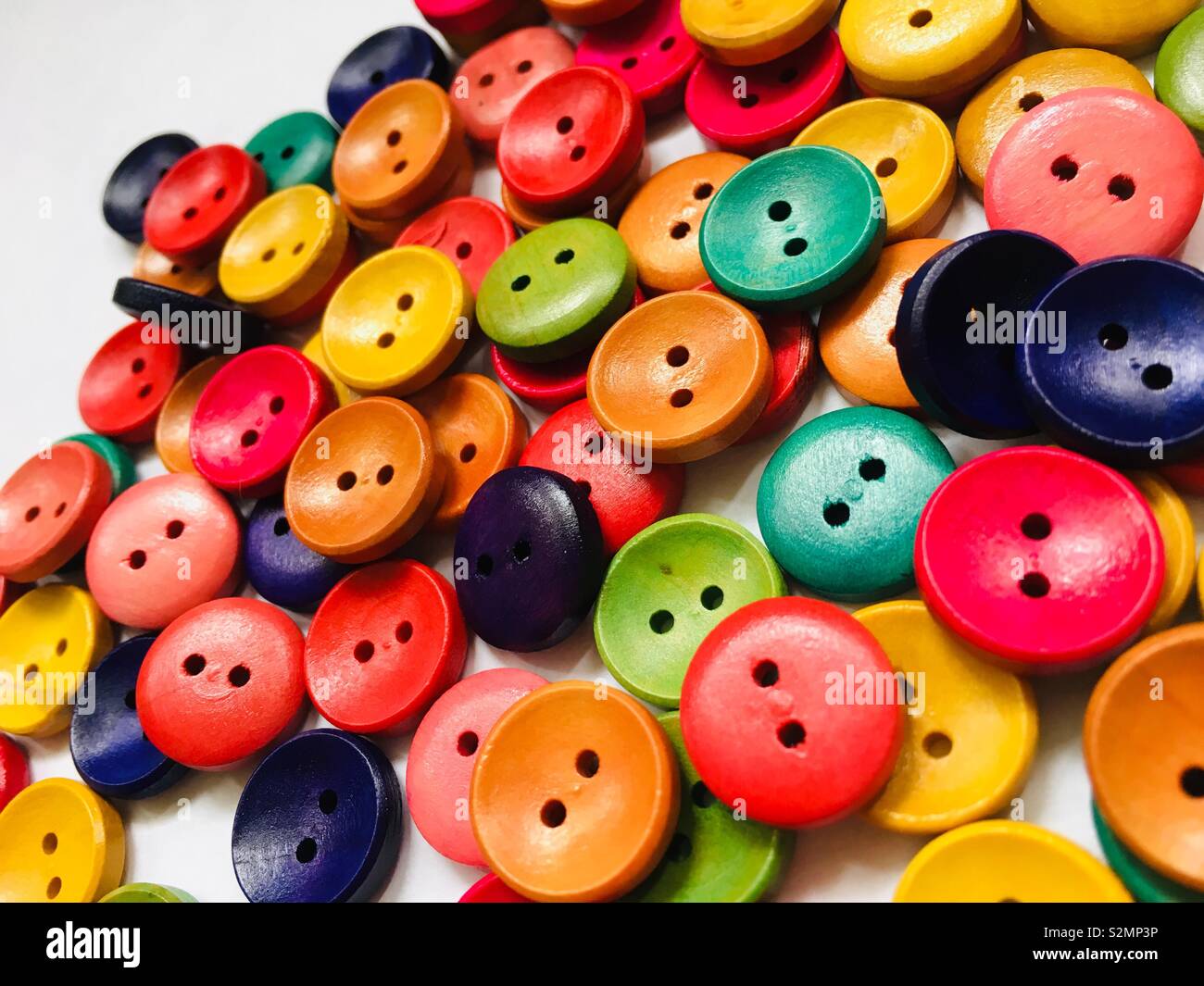 Assortment of colourful buttons Stock Photo - Alamy