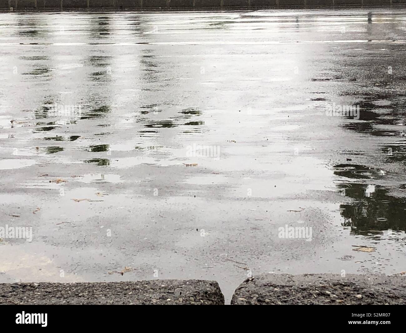 Mini lakes on the road Stock Photo - Alamy