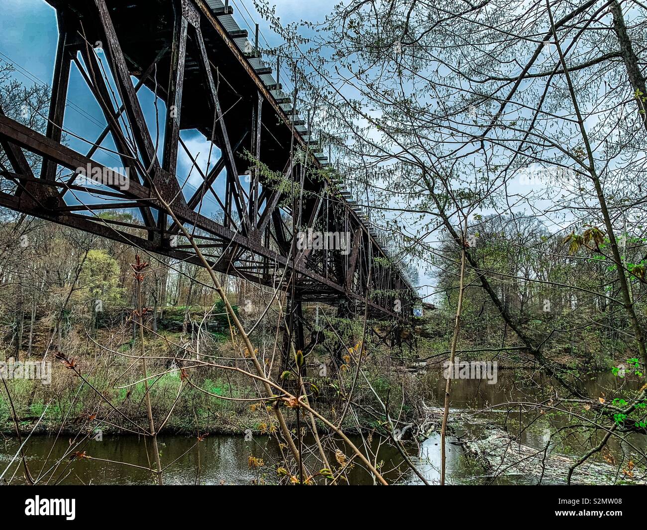Old train bridge hi-res stock photography and images - Alamy