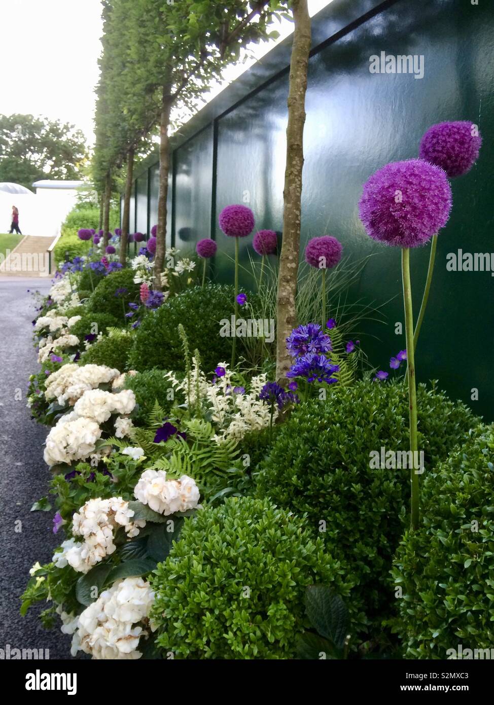 Flower border, Wimbledon Stock Photo - Alamy