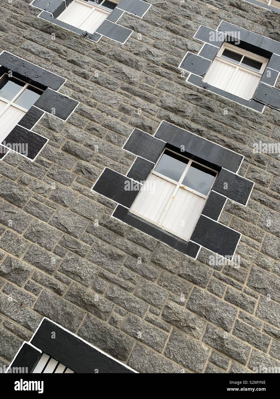 Unusual brickwork in Oban Stock Photo - Alamy