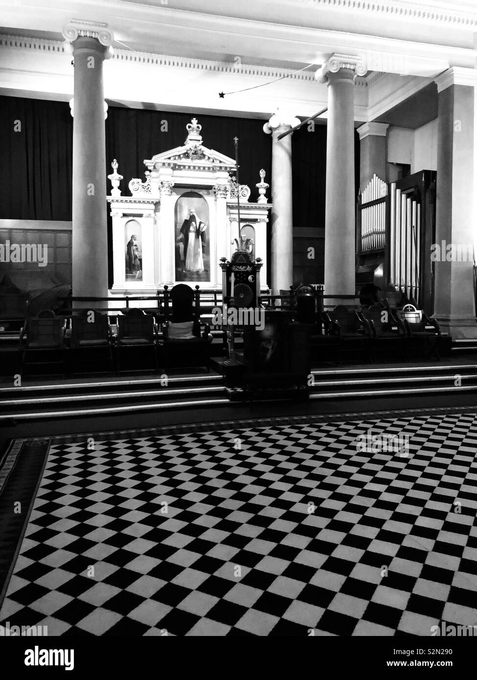 Masonic Hall Black and White Stock Photos & Images - Alamy