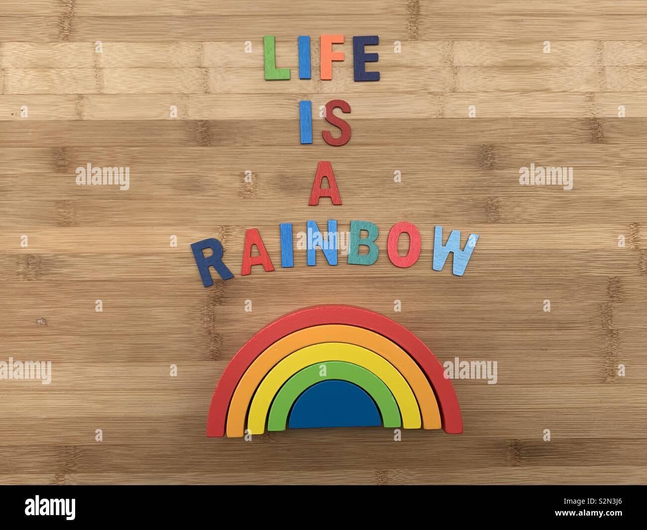 Life is a rainbow Stock Photo - Alamy