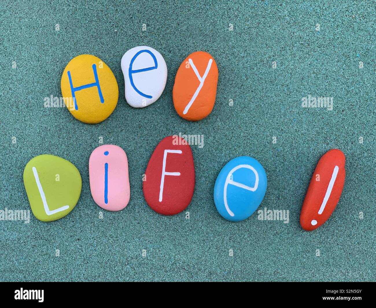 Hey life ! Stock Photo - Alamy