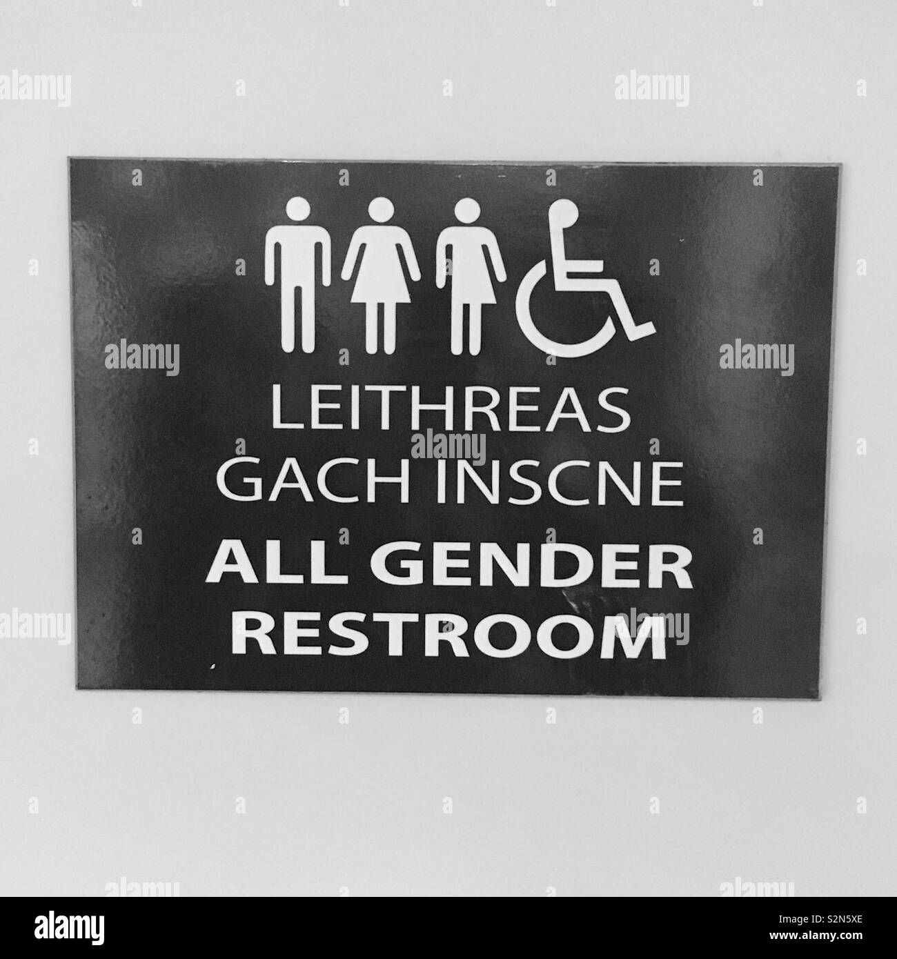 Gender neutral bathroom hi-res stock photography and images - Alamy