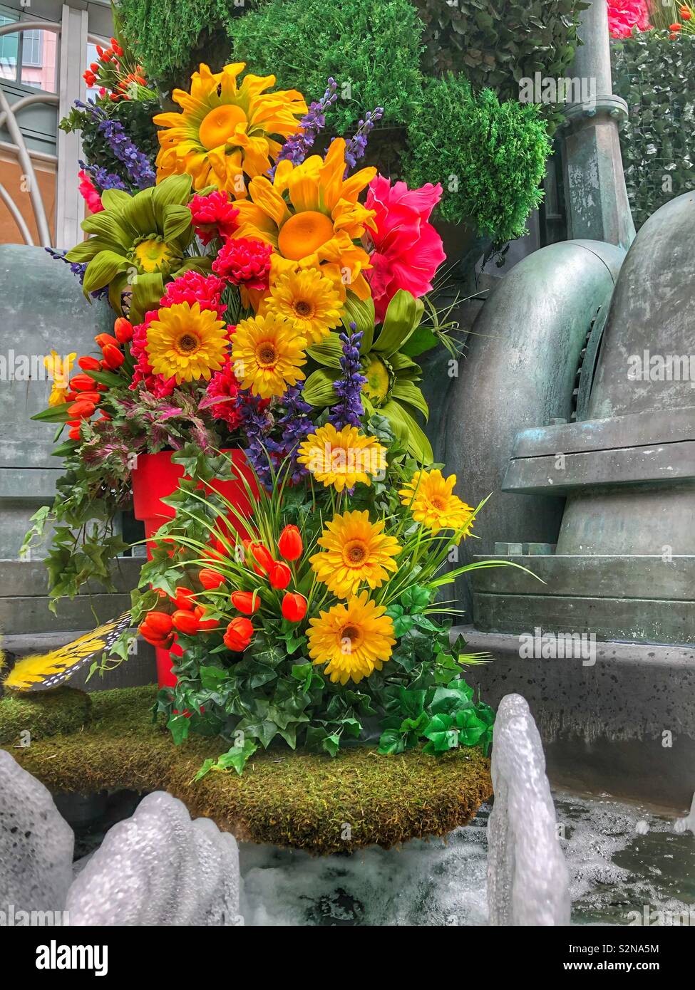 Spring floral display Stock Photo - Alamy