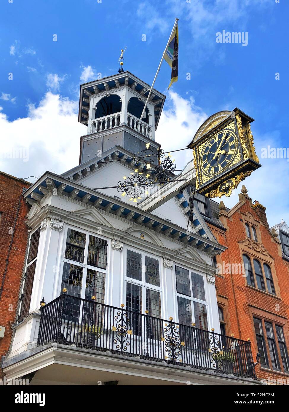 Guildford Guildhall, High Street, Guildford, Surrey, England Stock ...