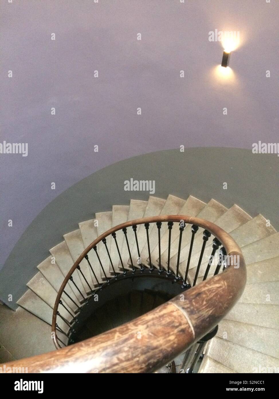 Grey staircase hi-res stock photography and images - Alamy