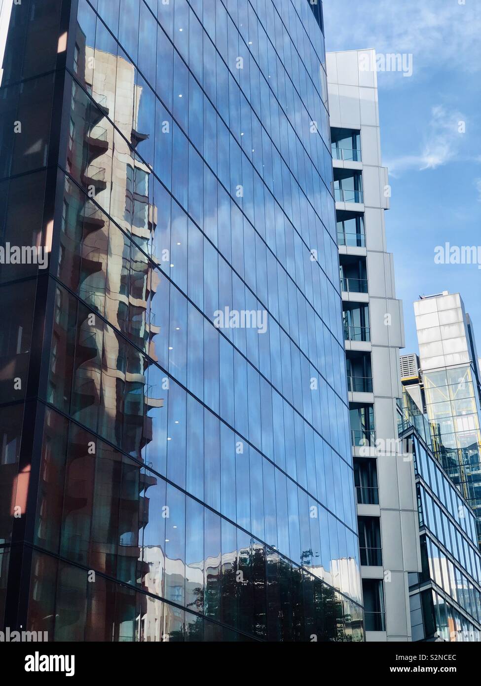 London skyline reflections Stock Photo - Alamy