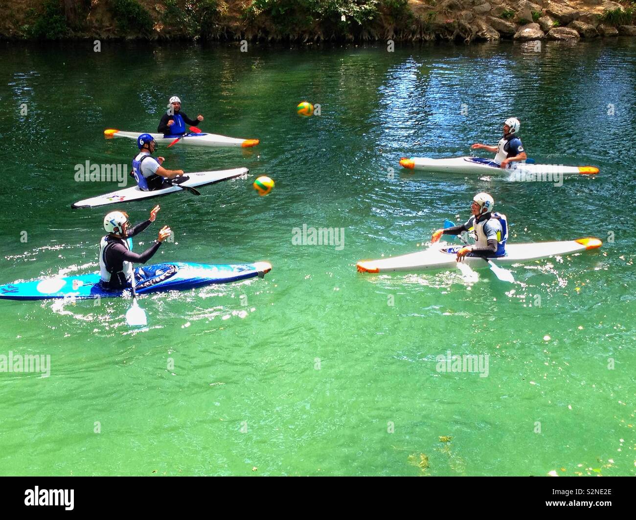 Training Kayak Polo Stock Photo - Alamy