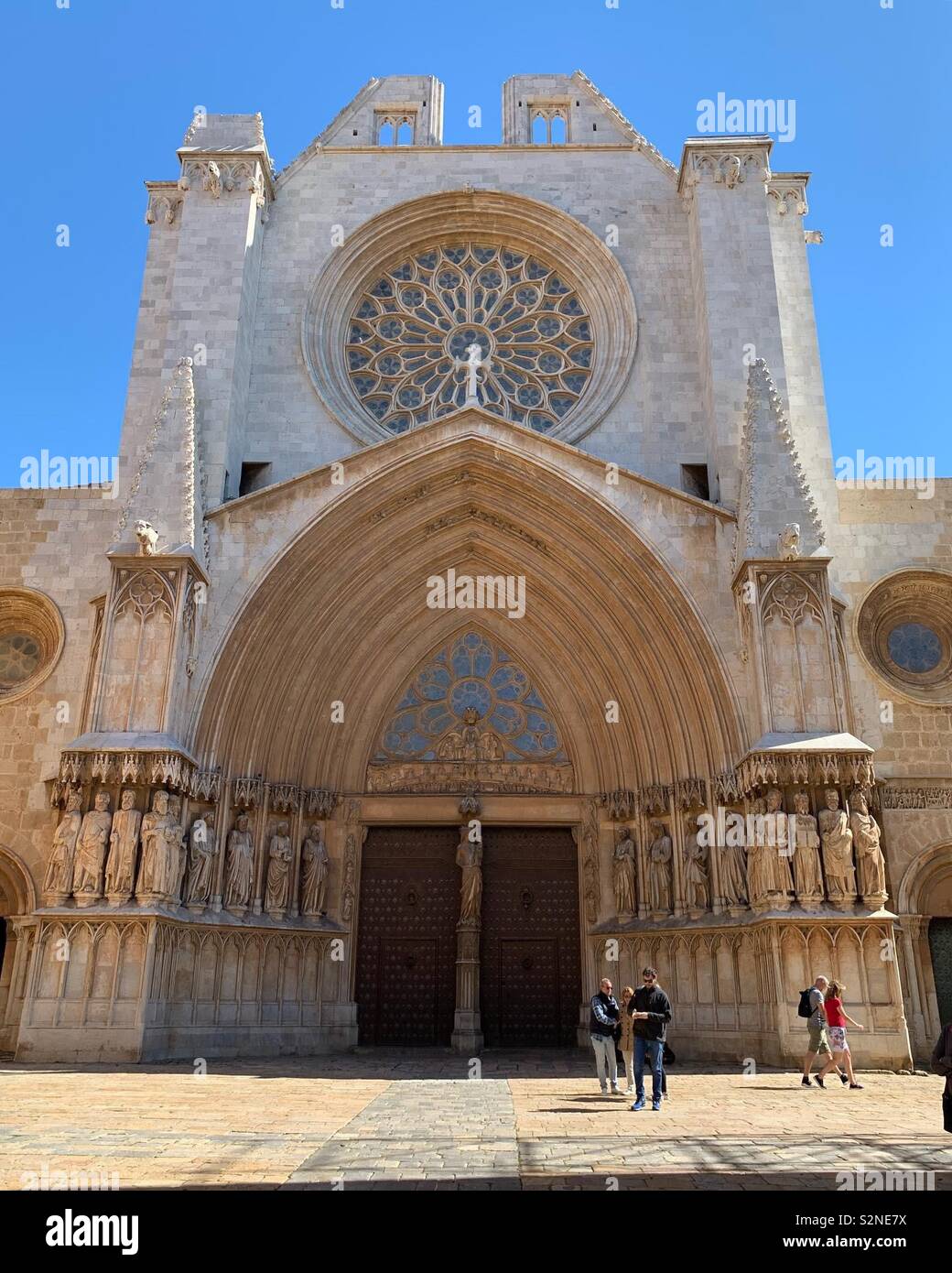 Santa Tecla Cathedral. Tarragona, Cataluña, Spain Stock Photo - Alamy