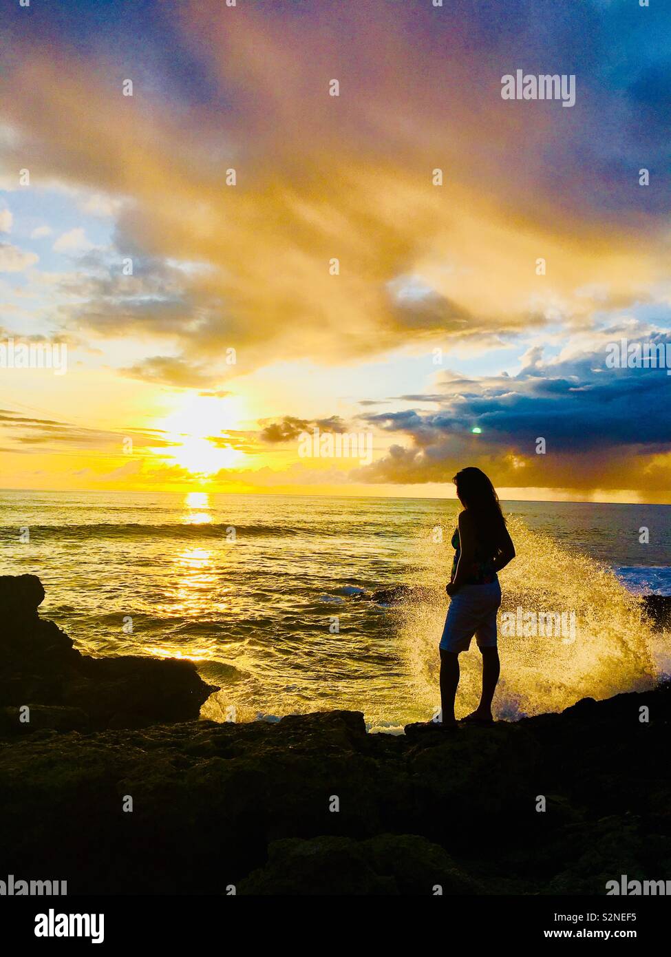 Watching beautiful sunset hi-res stock photography and images - Alamy