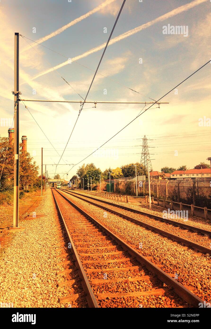Tramway sleepers hi-res stock photography and images - Alamy