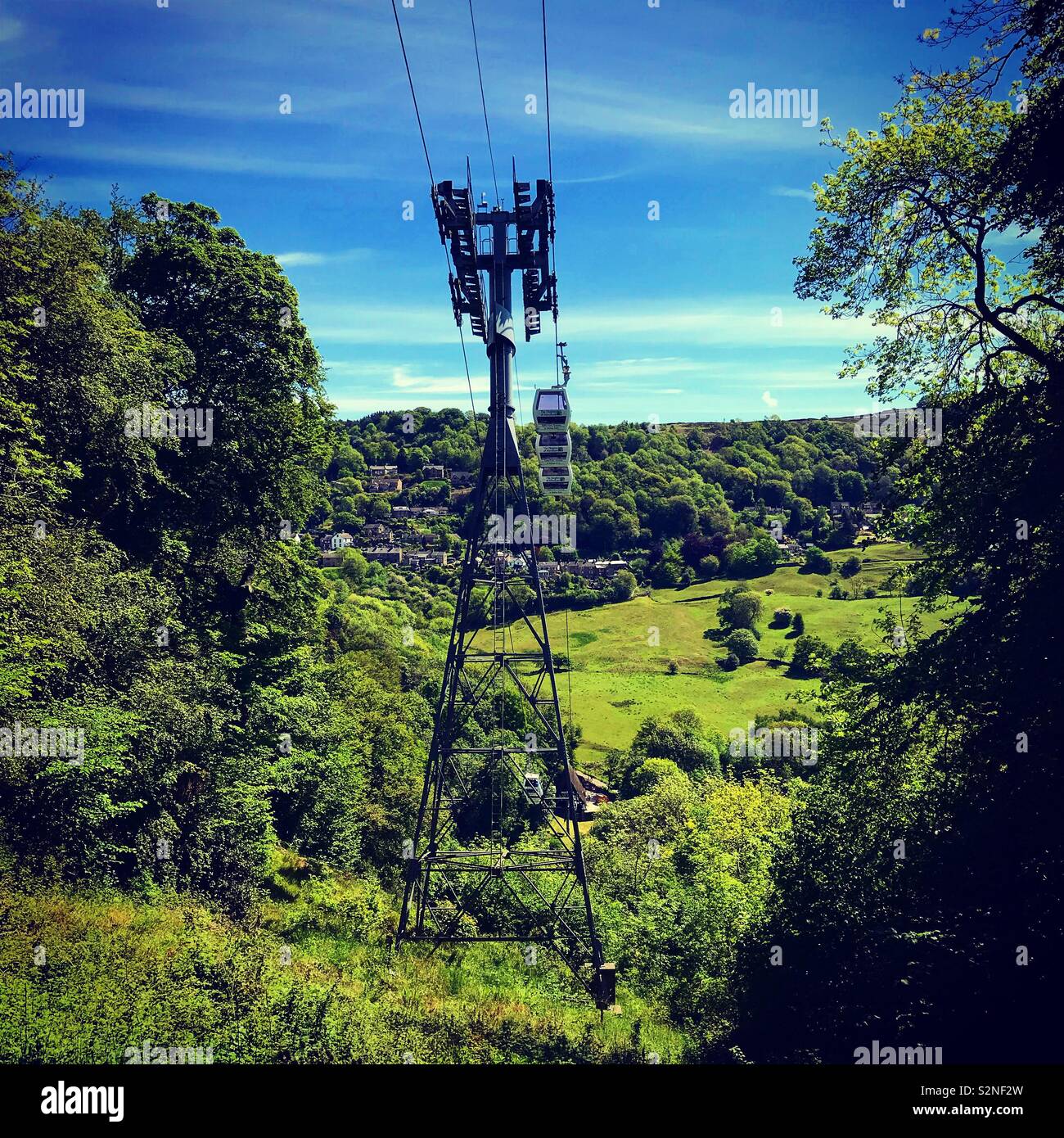 Matlock bath cable cars hi-res stock photography and images - Alamy