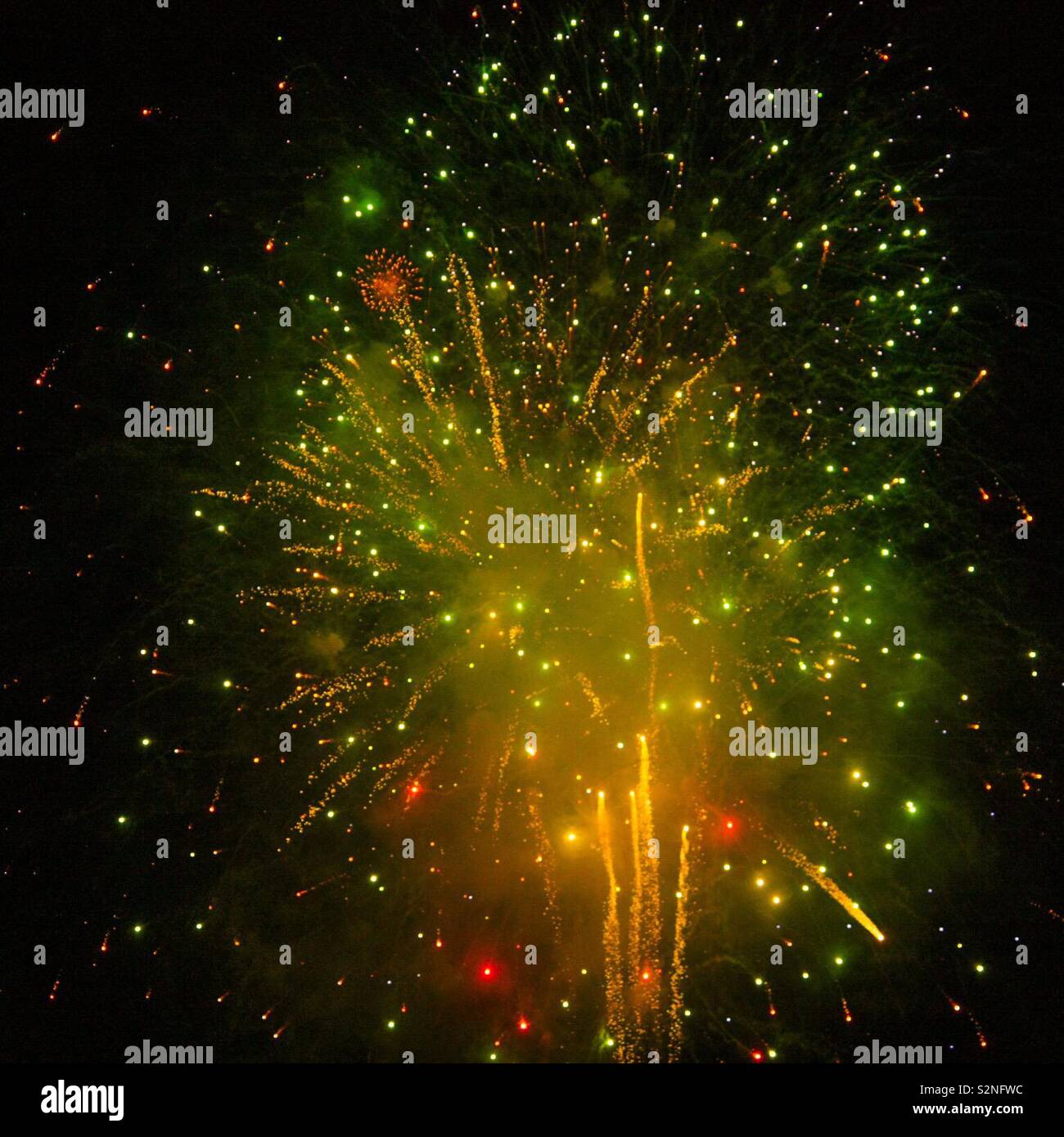 Rio carnival fireworks Stock Photo - Alamy