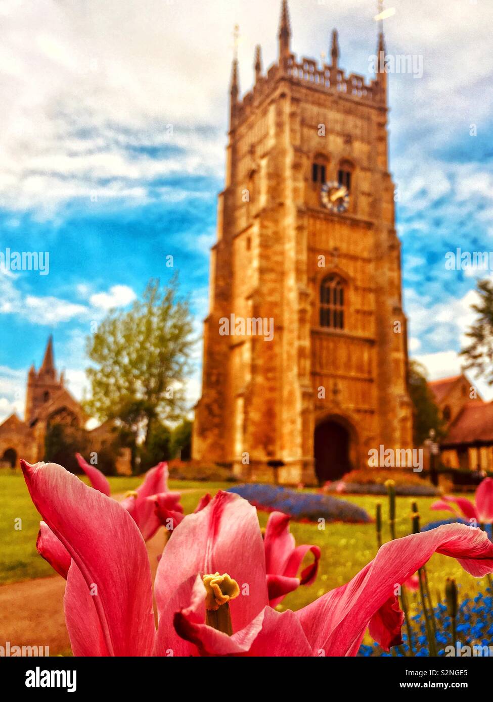 Nature v man made Stock Photo - Alamy