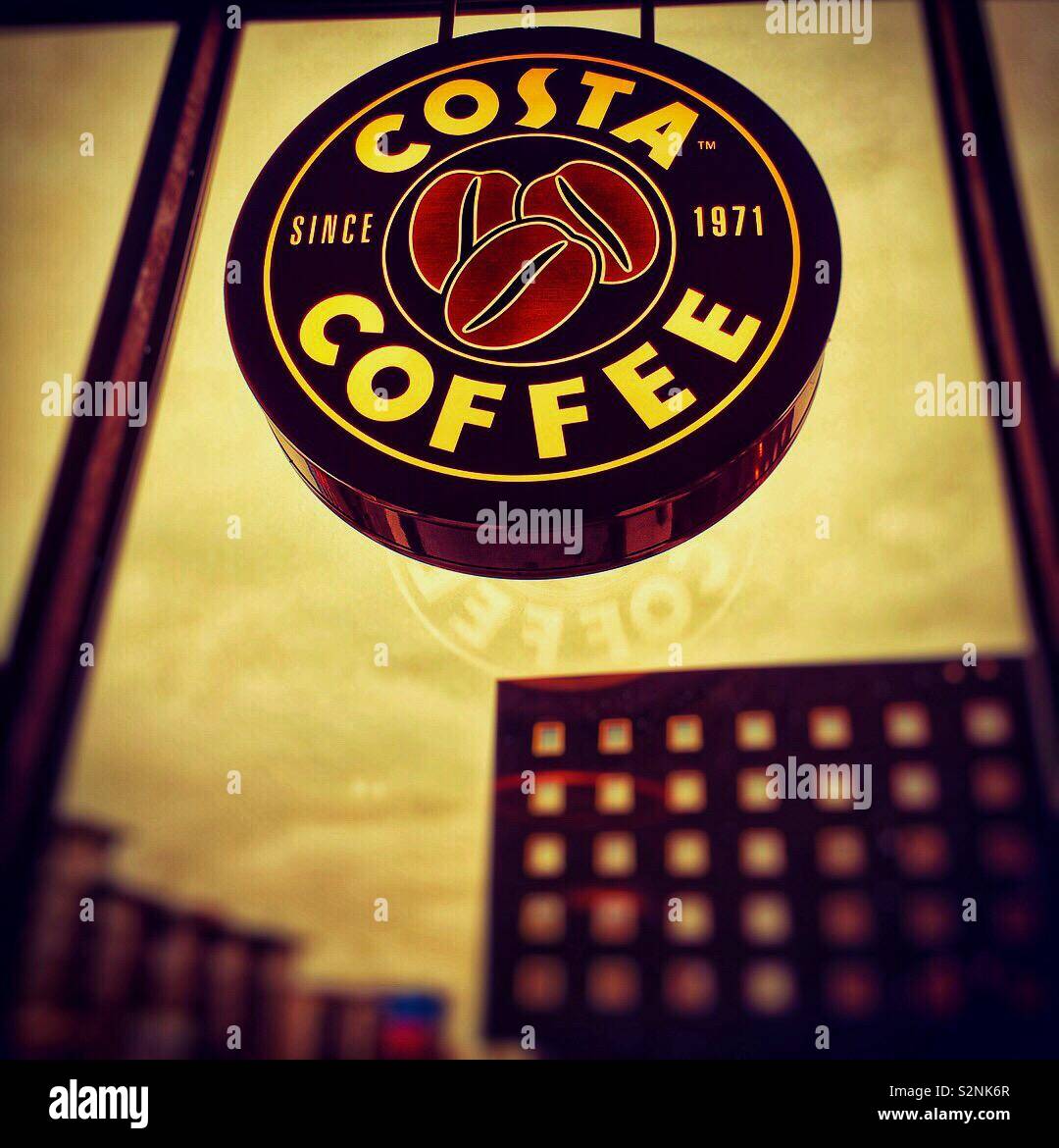 Costa coffee sign hi-res stock photography and images - Alamy