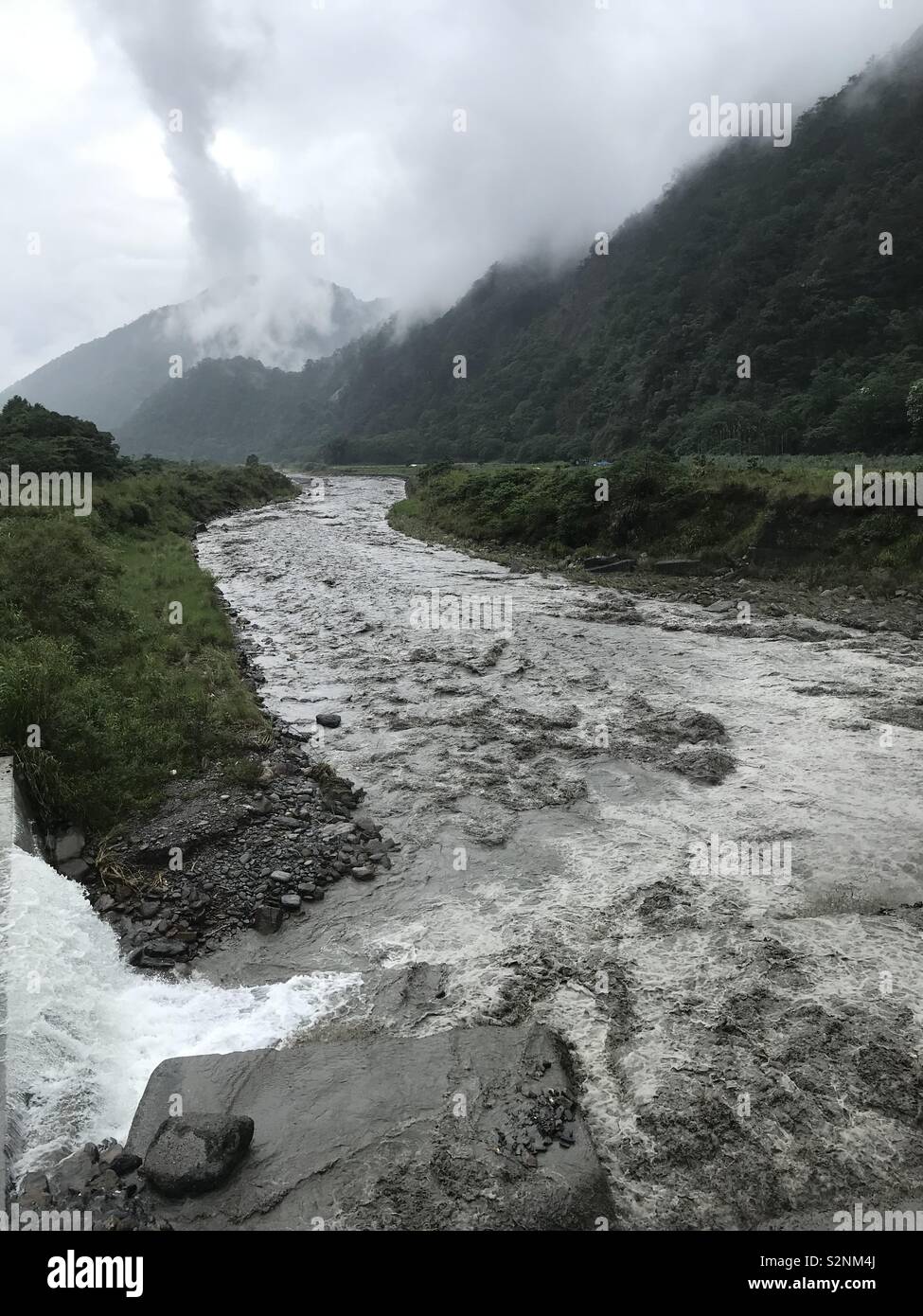 Silt laden river in Puli, Taiwan Stock Photo - Alamy