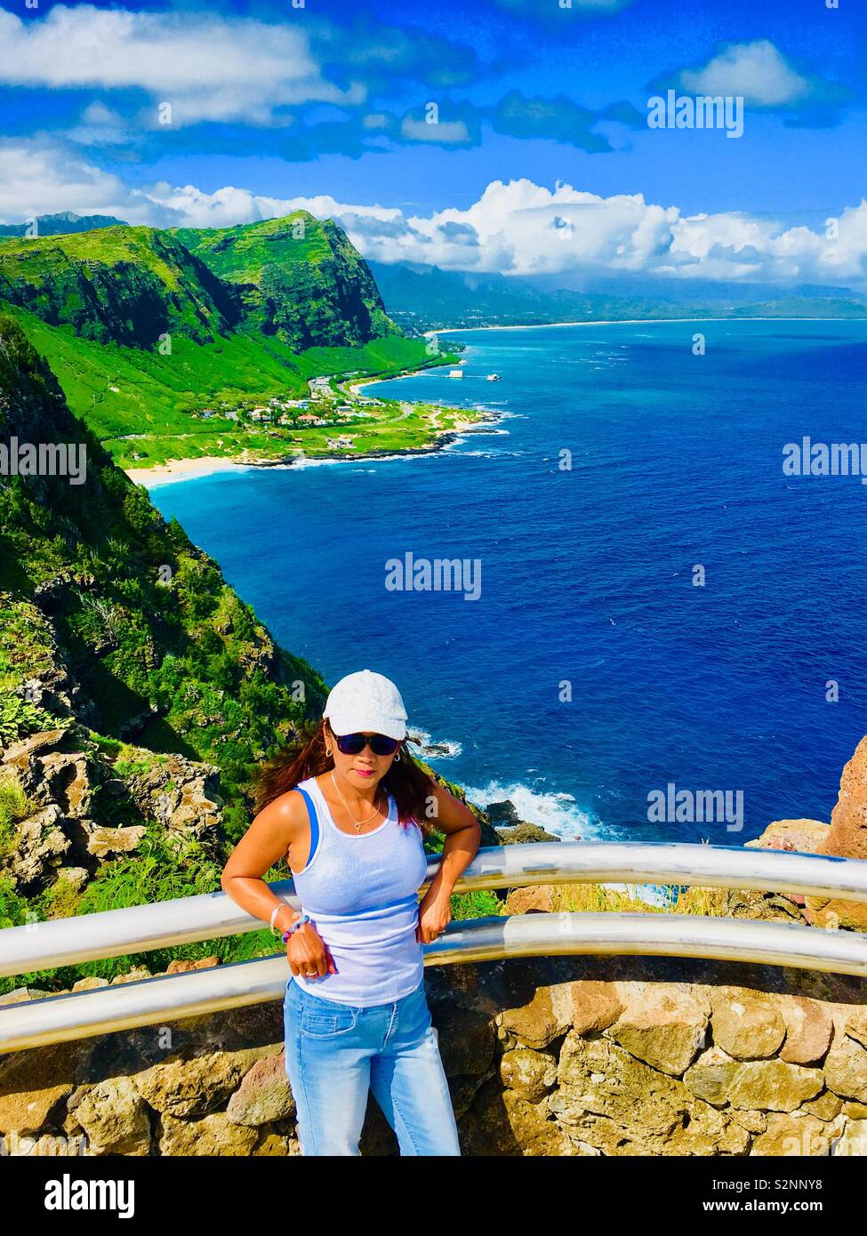 A nice hike to Makapu’u Point Lighthouse in Oahu, HI Stock Photo - Alamy