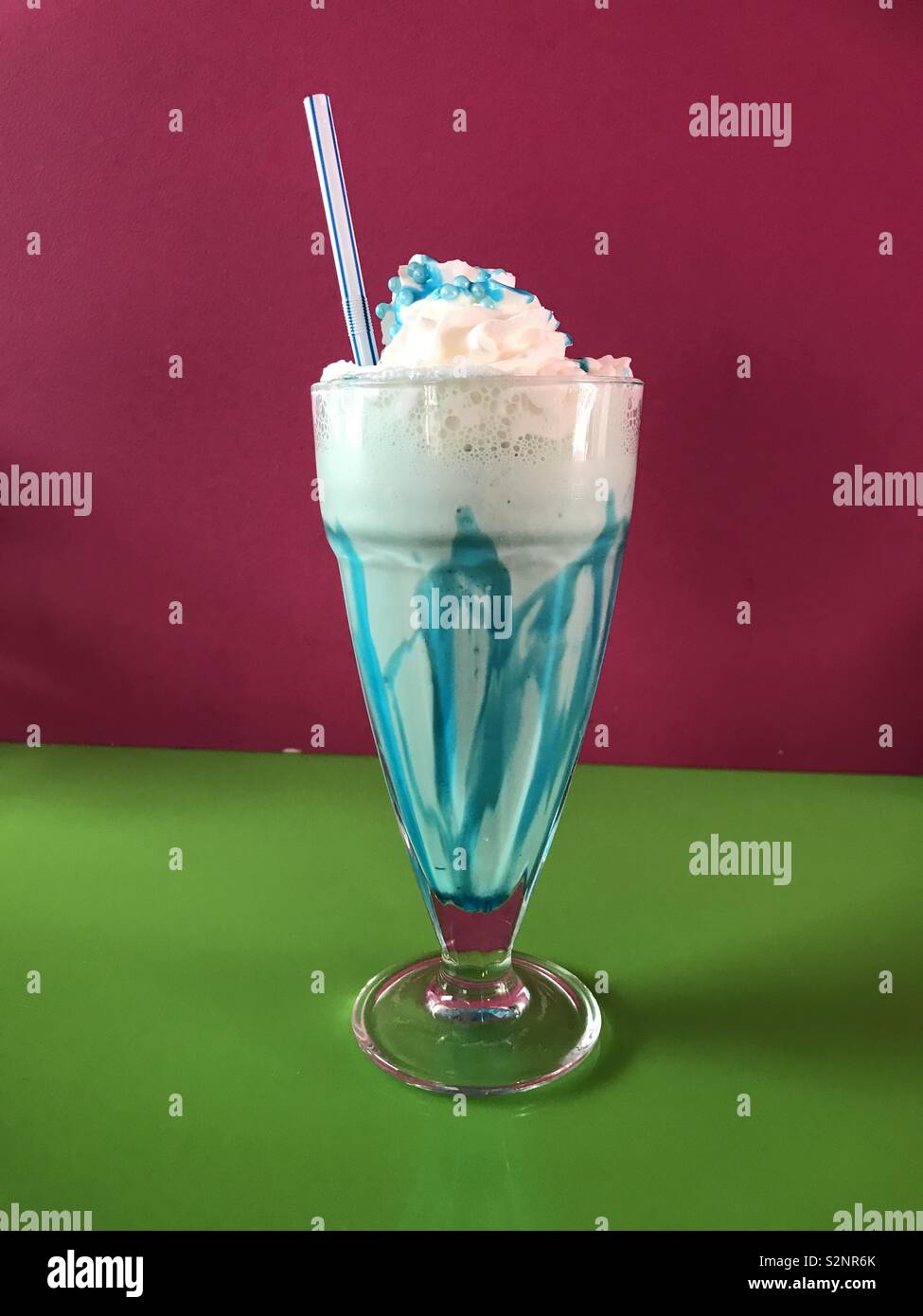 Blue milkshake hi-res stock photography and images - Alamy